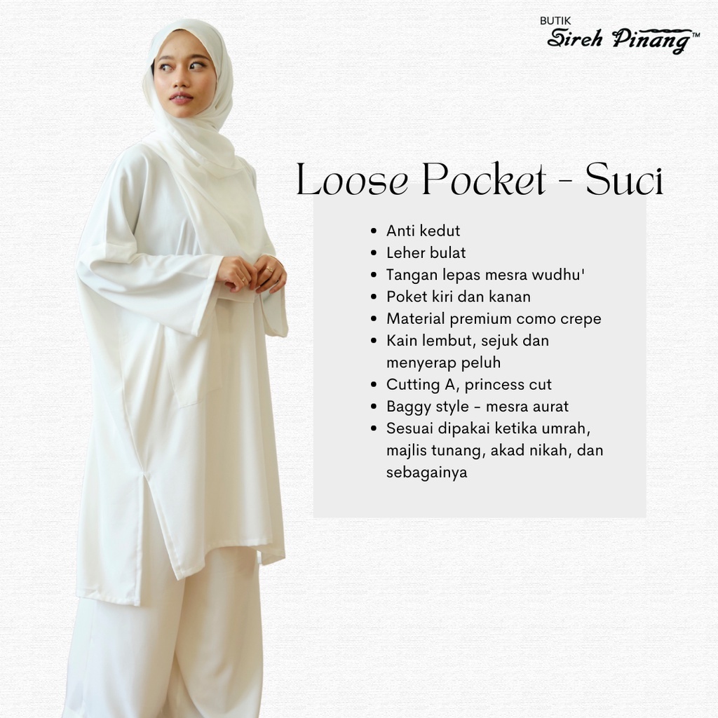 SUCI by Butik Sireh Pinang (Set Umrah/Terawih/Modest Event) | Shopee ...