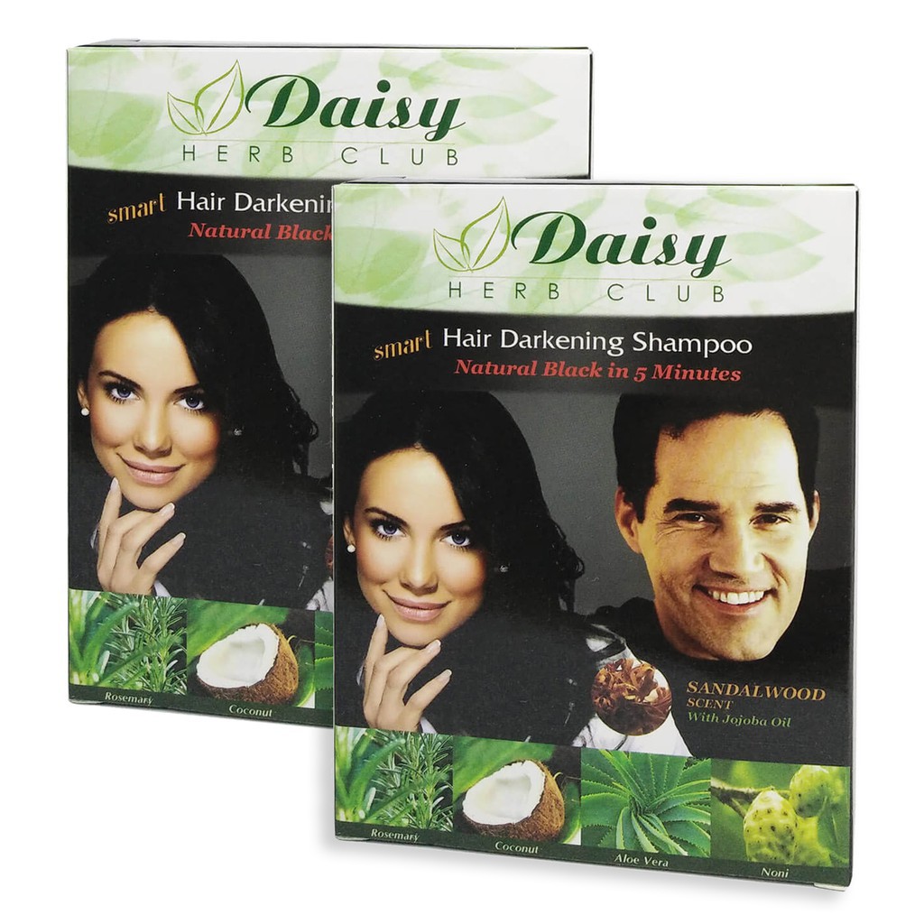 Daisy Hair Darkening Shampoo Natural Black / Dark Brown - (25ml ...