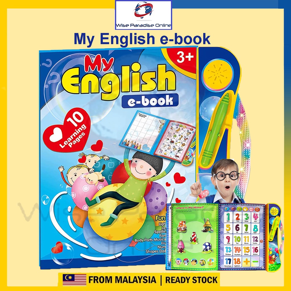 Kids Learning Touch Sound Book Toddler Baby Toy Study Buku Suara Mainan 小孩儿童点读声书玩具 (LEARNING ...