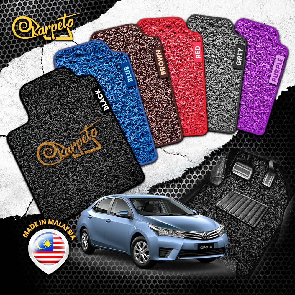 [OEM] Toyota Corolla Altis E170 (2014-2018) Pre-cut Car Mat Karpet ...
