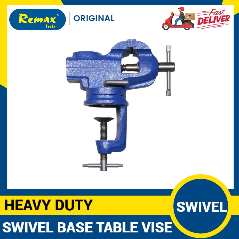 Remax Universal Table Vise, 360°Swivel Base Bench Clamp Home Vise Clamp ...