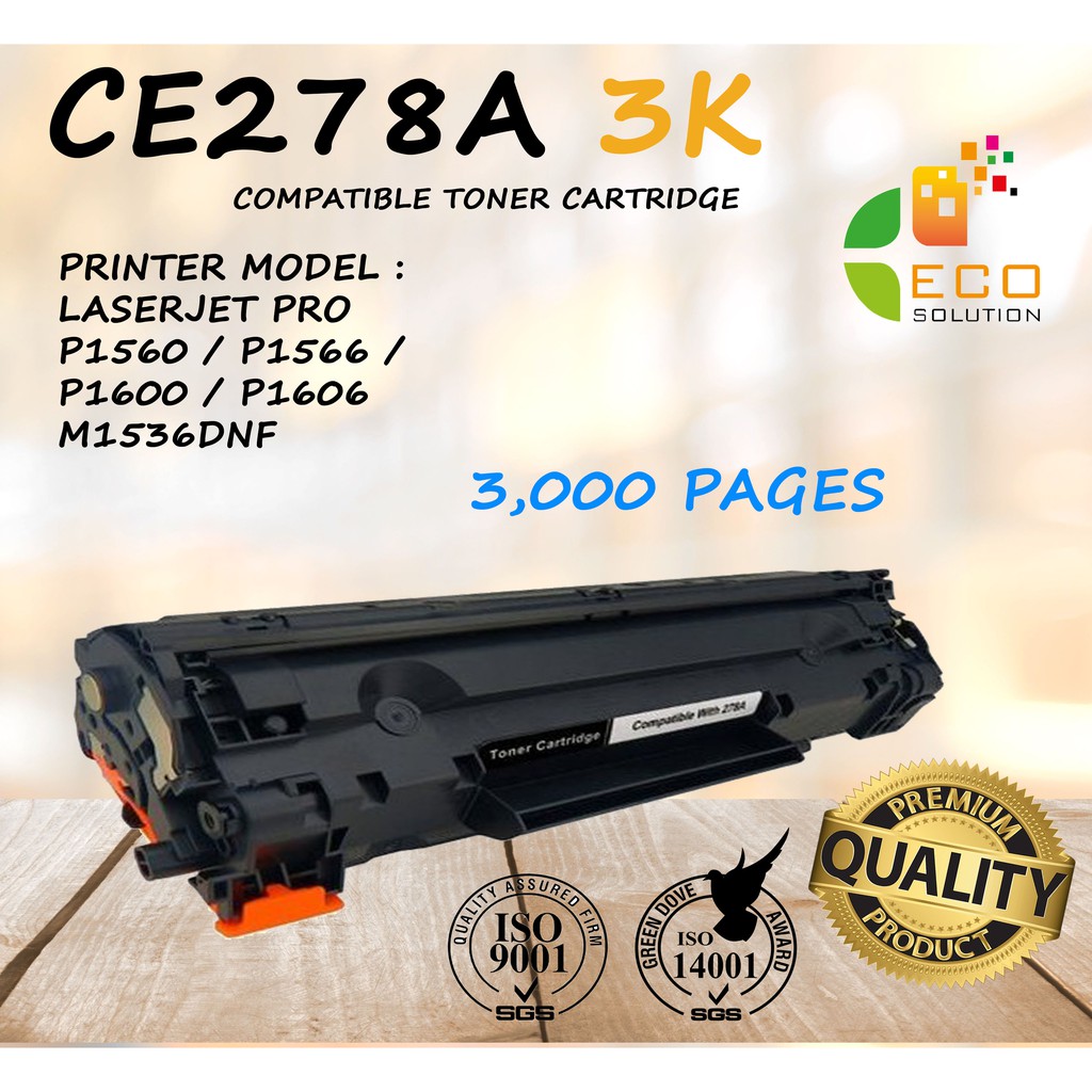 CE278A CE278 78A CE 278a 278 Compatible Toner Cartridge P1560 / P1566 ...