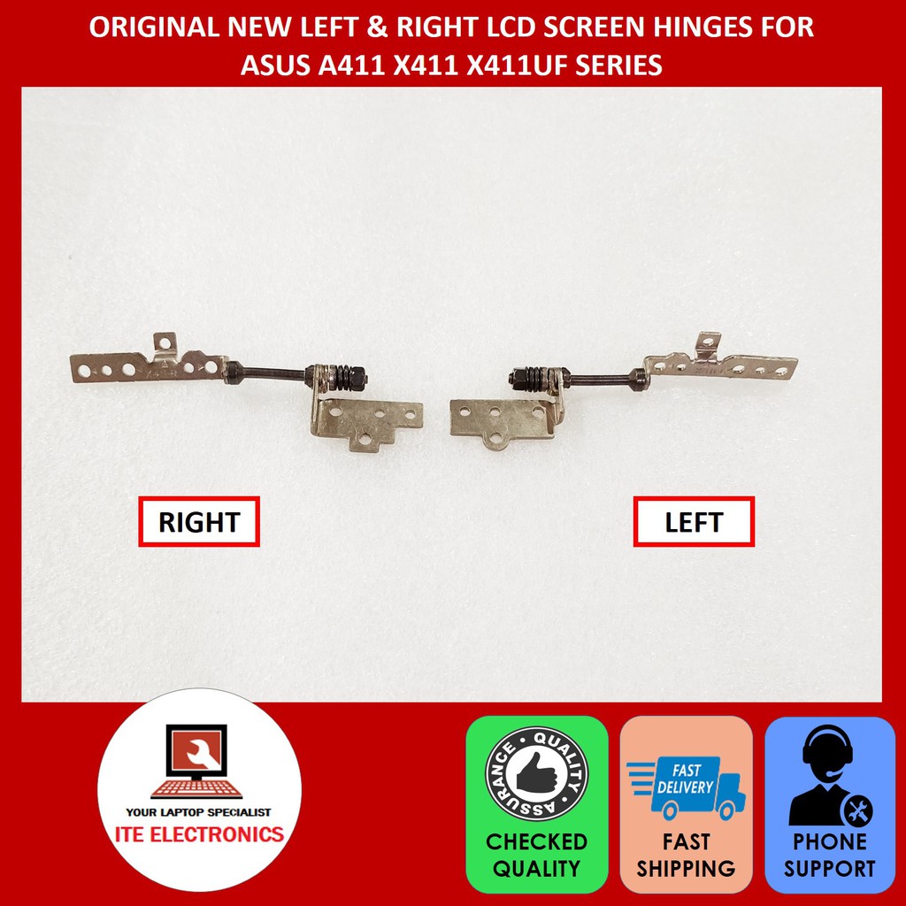 ORIGINAL NEW ASUS VIVOBOOK X411 X411U X411UF A411 A411U S410U SERIES LEFT/RIGHT LCD SCREEN HINGE ...