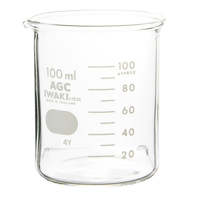 IWAKI 100ml Glass Beaker Low Form Laboratory Use / Balang Kaca | Shopee ...