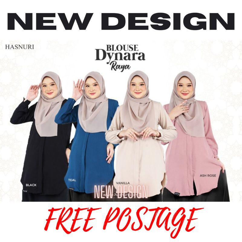🔥BLOUSE DYNARA RAYA🔥 | Shopee Malaysia