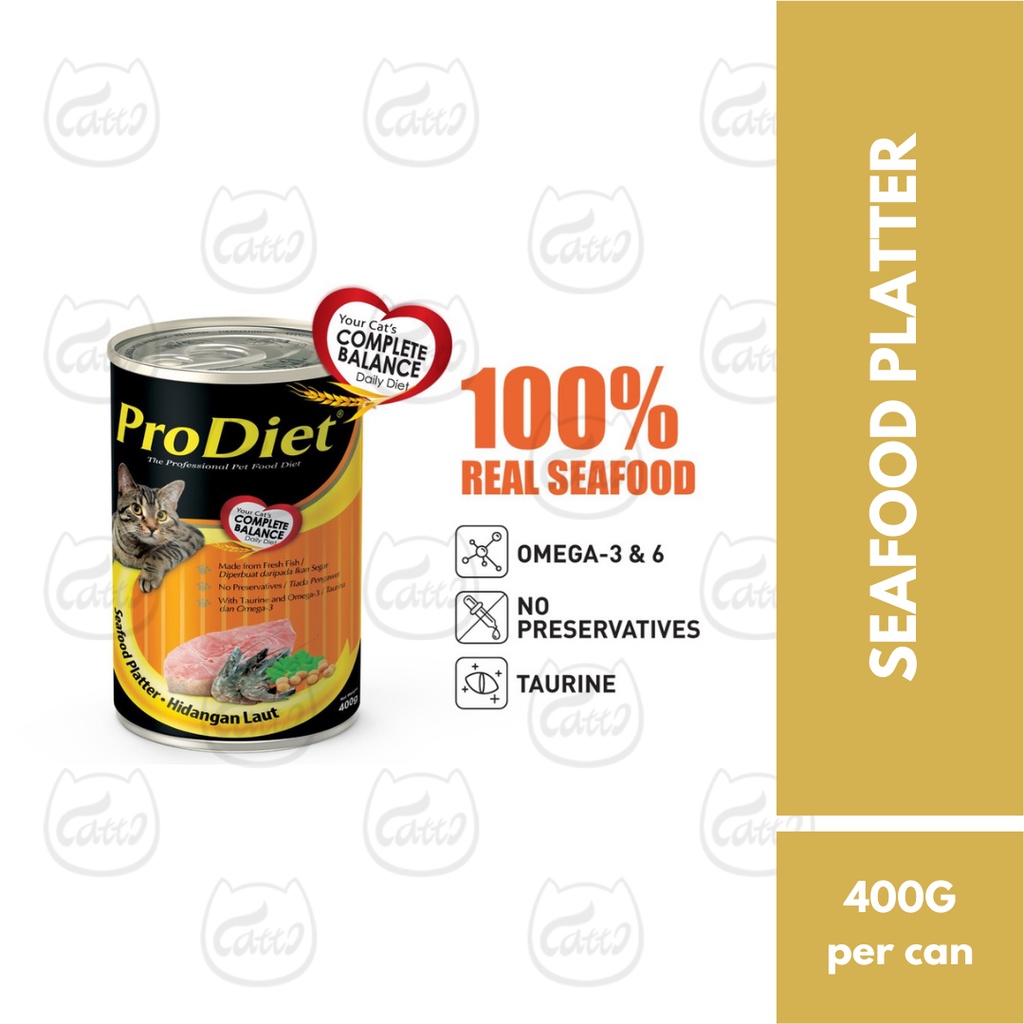 CATTO ProDiet Wet Cat Food Adult - Ocean Fish/ Mackerel/ Chicken Tuna ...