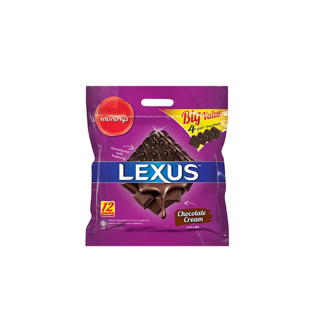 (360g/418g)Munchy's Lexus Sandwich Biscuit/Chocolate /Peanut Butter ...