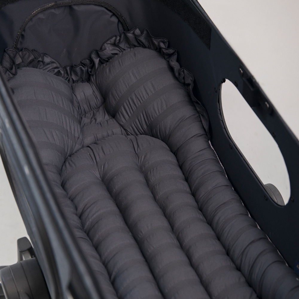 [Harryspet] Pet cart Cushion Liner, Margaret the Lace - Space Grey (Pet ...