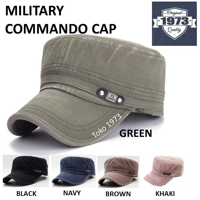 Best COMMANDO Plain Military cap COMMANDO - COMMANDO hat Military hat ...