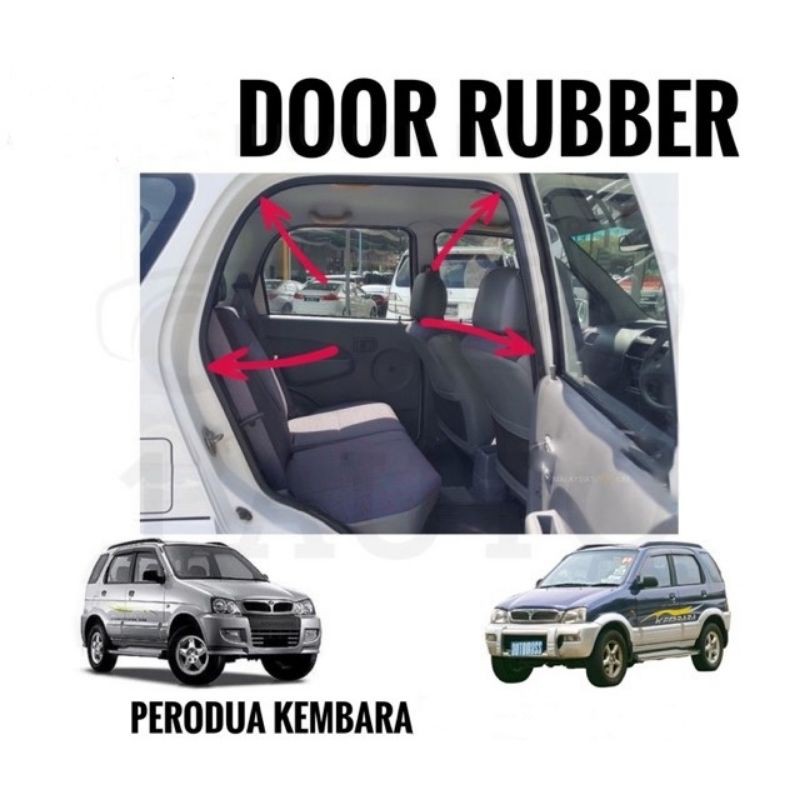 KEMBARA DOOR BODY RUBBER / WEATHERSTRIP (INNER) | Shopee Malaysia