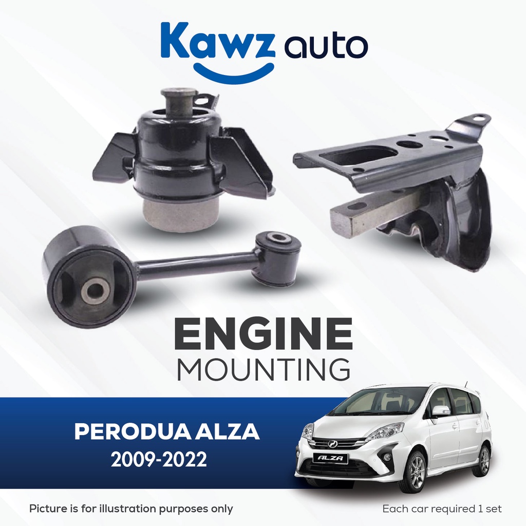 KAWZ PERODUA ALZA (2009-2022) ENGINE MOUNTING - [SET] | Shopee Malaysia