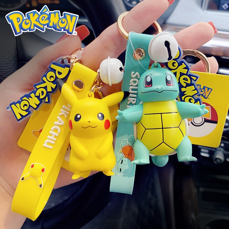 Genuine Authorization Pikachu Keychain Cute Pokemon Go Bulbasaur ...