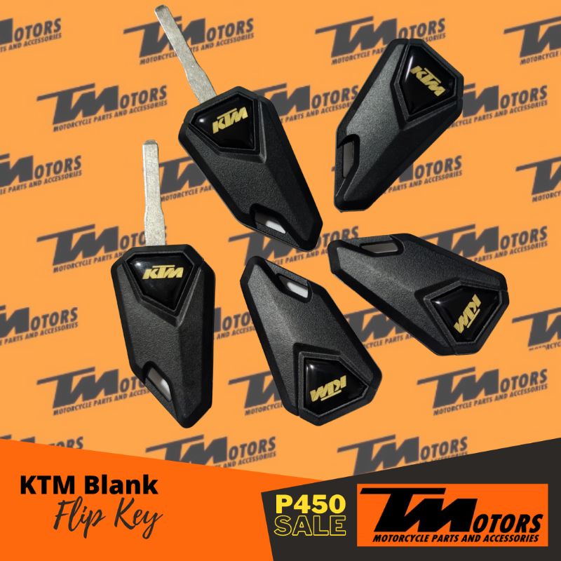KTM Blank Key Duplicate Flip Key for Duke 200/390, and RC 200/390 ...