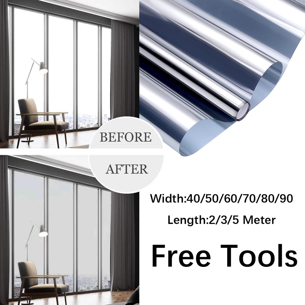 3M Window Reflective Film Adhesive Anti 99% UV Window Mirror Self ...