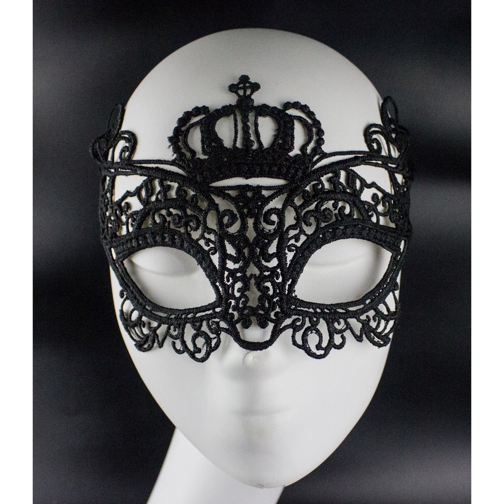 Lace Pain Mask Masquerade Night Plain Lace Mask | Shopee Malaysia