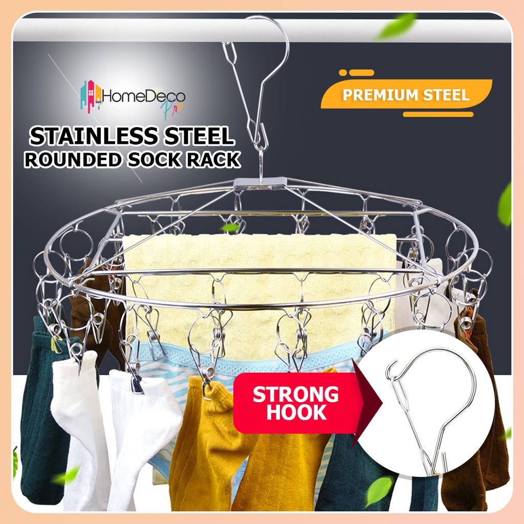 20 Clips Premium Stainless Steel Laundry Drying Rack Clip and Drip ...