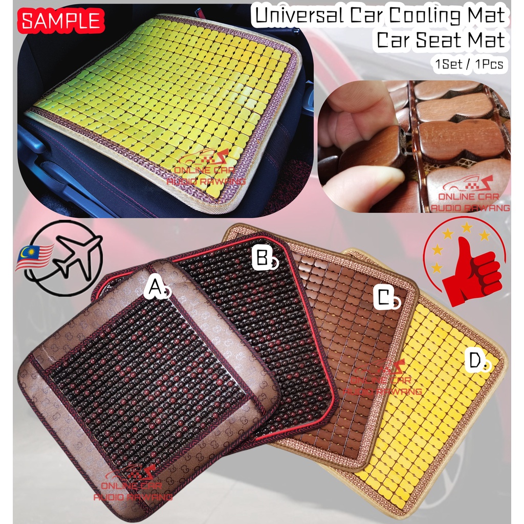 Universal Car Seat Chair Cooling Mat Bamboo Seat Mat Home Cushion Anti ...