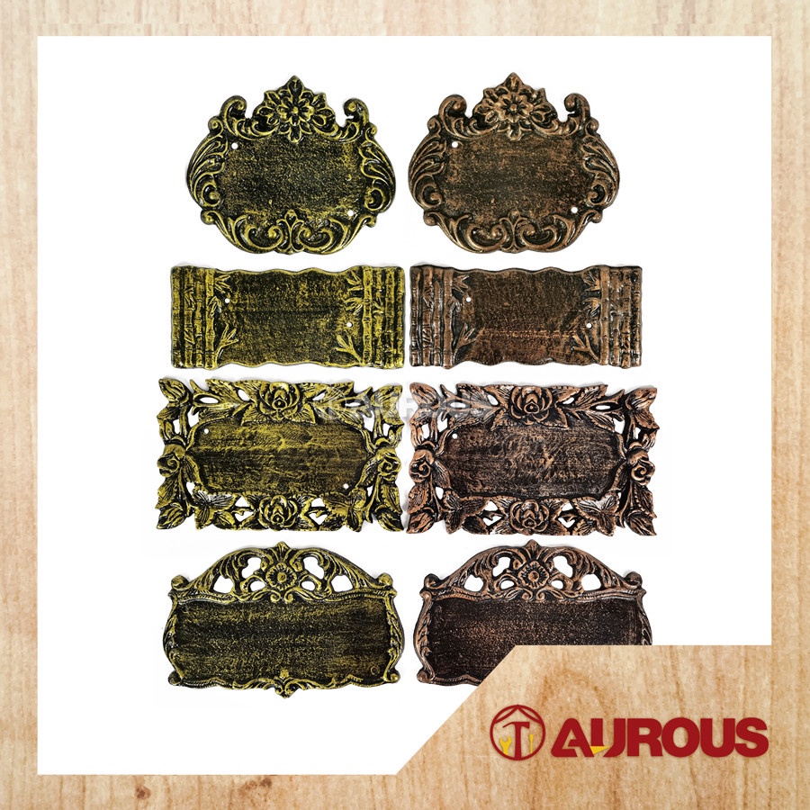 ALUMINIUM HOUSE DOOR PLATE / PLAT RUMAH (GOLD & COPPER) | Shopee Malaysia