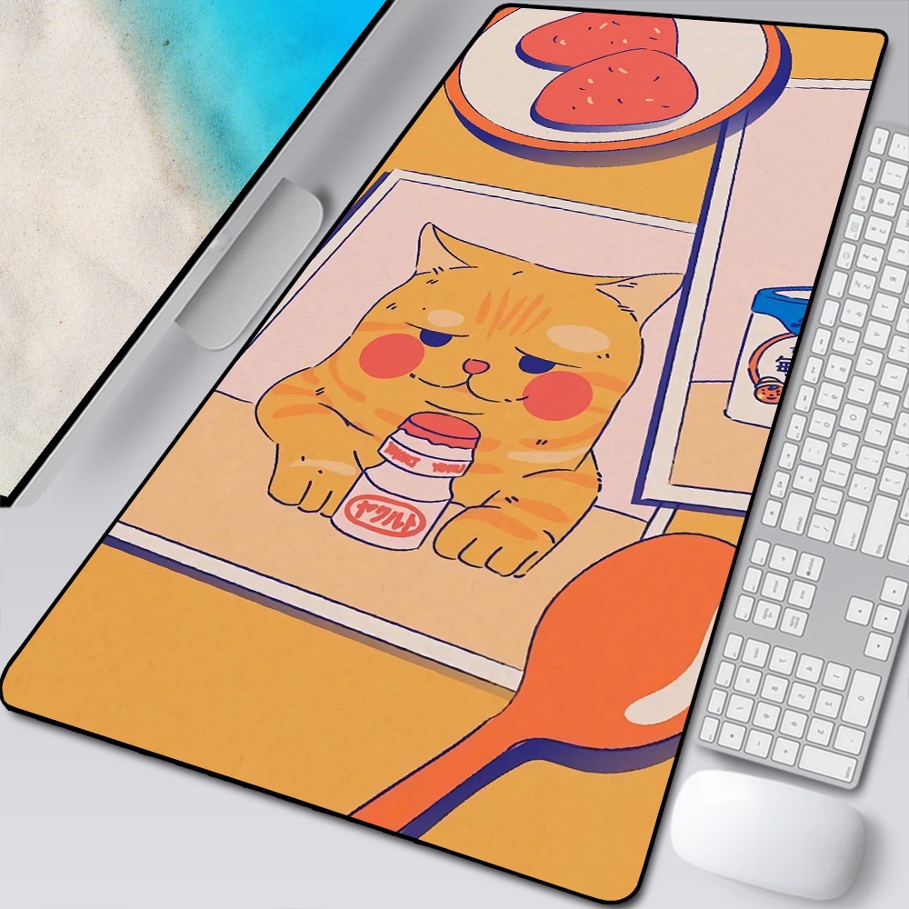 Large Anime Pink Mousepad Gamer Cute Kawaii XXL Gaming Mouse Pad Rubber ...