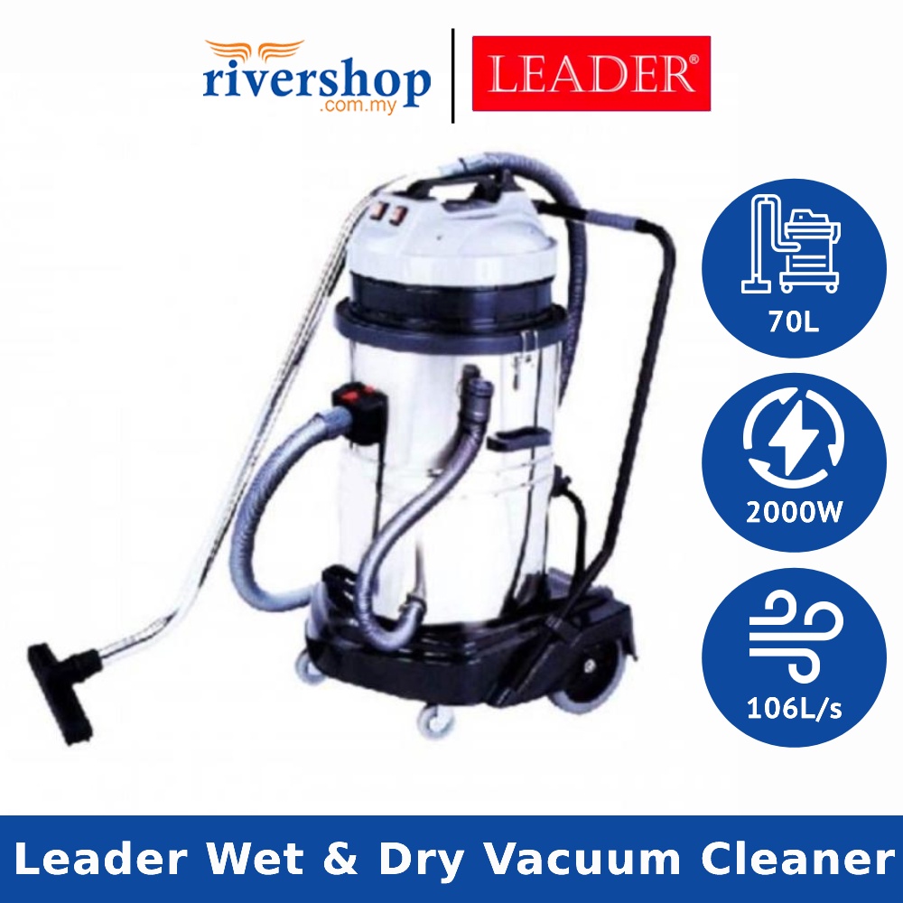 LEADER 15Litres / 30Litres / 70Litres Wet & Dry Vacuum Cleaner with ...