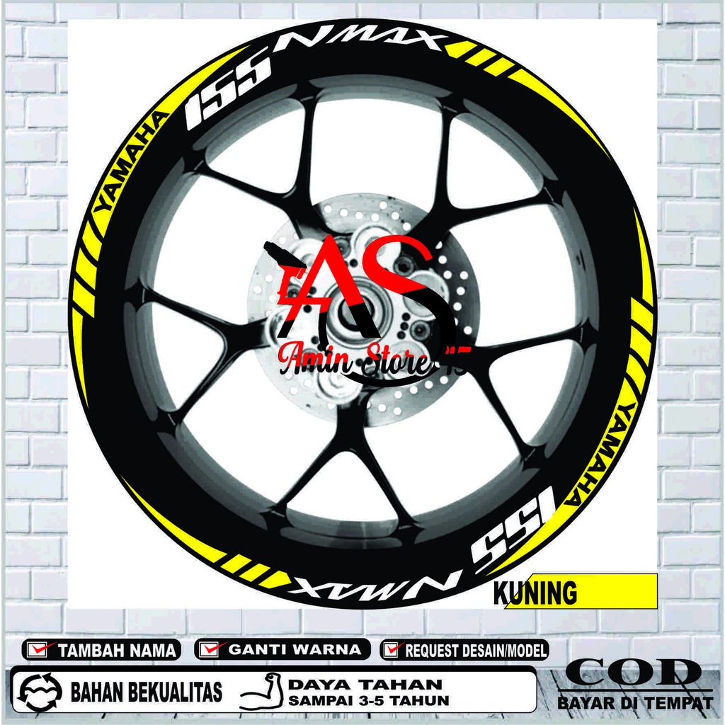 Nmax Rim Sticker, Nmax Rim Variation Trim Sticker, Yamaha Nmax ...