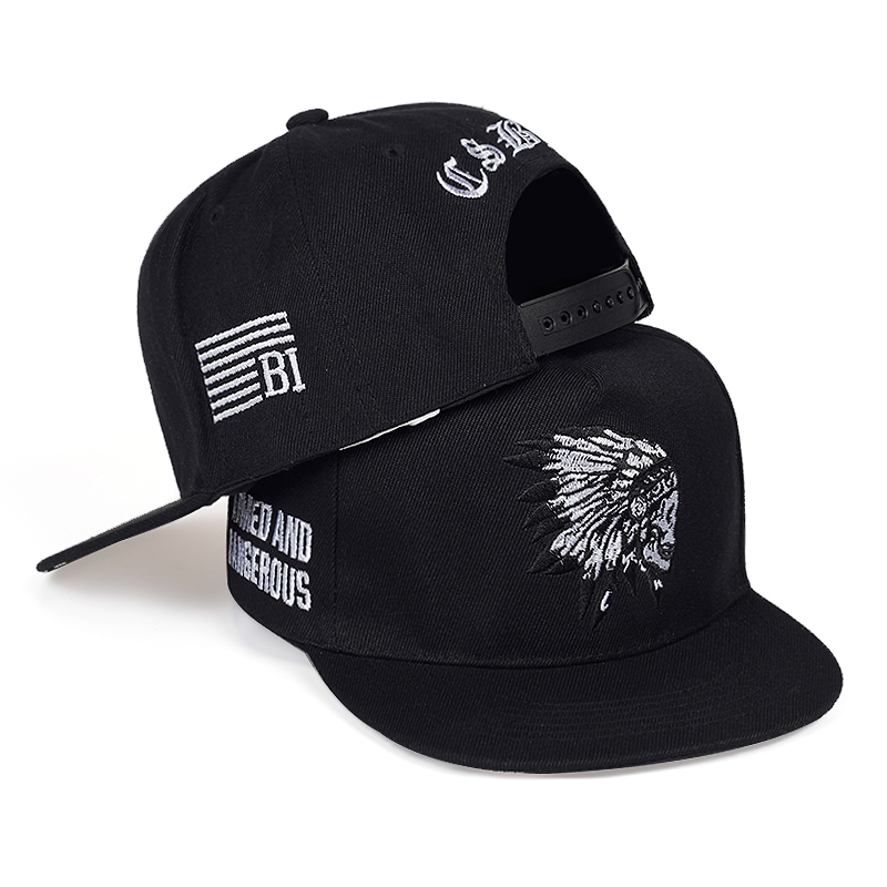 Indian Chief Flat Hat Fashion Hip Hop Street Dance hats Women Men ...