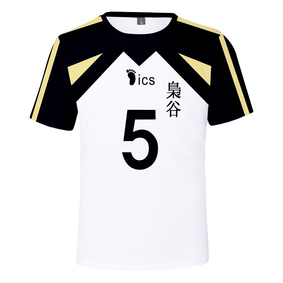 Ready Stock Haikyuu!! Fukurodani Cosplay Costume Short Sleeve T-shirt ...