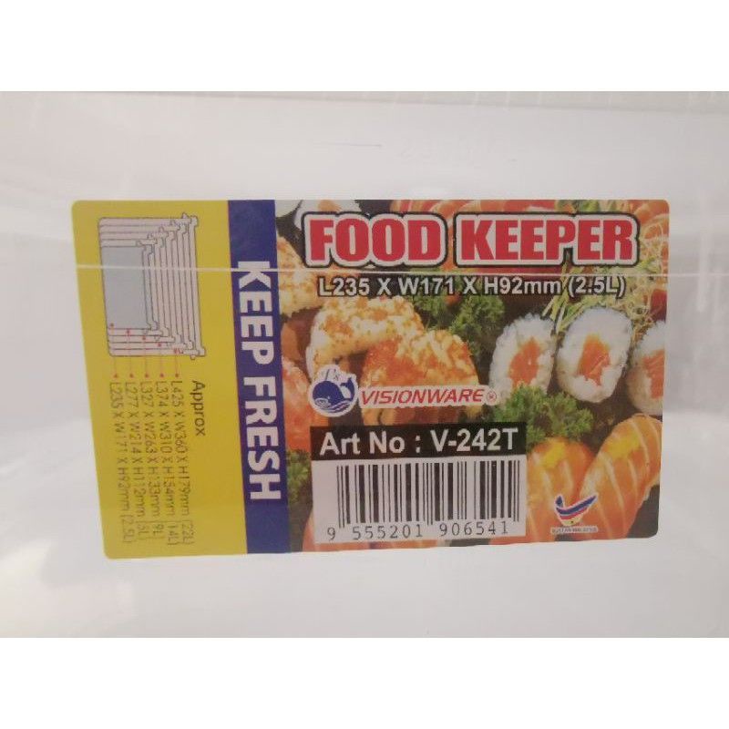 Food Container /Bekas Plastik bertutup /Multipurpose Container /Bekas ...