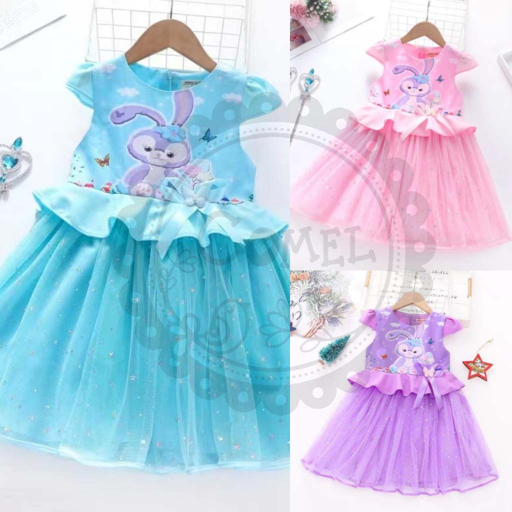 Comel Duffy Bear Friend Stella Lou Rabbit Cartoon Kids Dress 星黛露史黛拉达卡通裙 ...