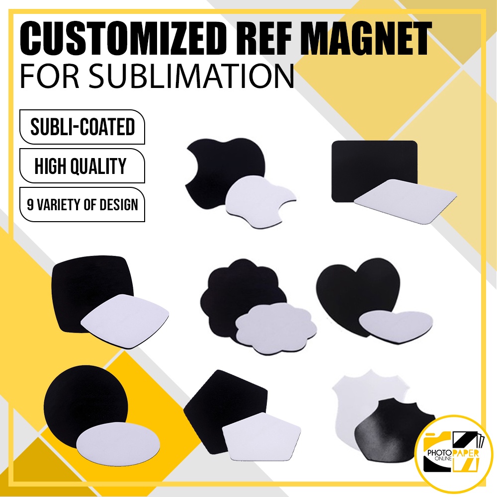 Sublimation Printable Aluminum Ref Magnet | Pre-Cut Fridge Magnet for ...