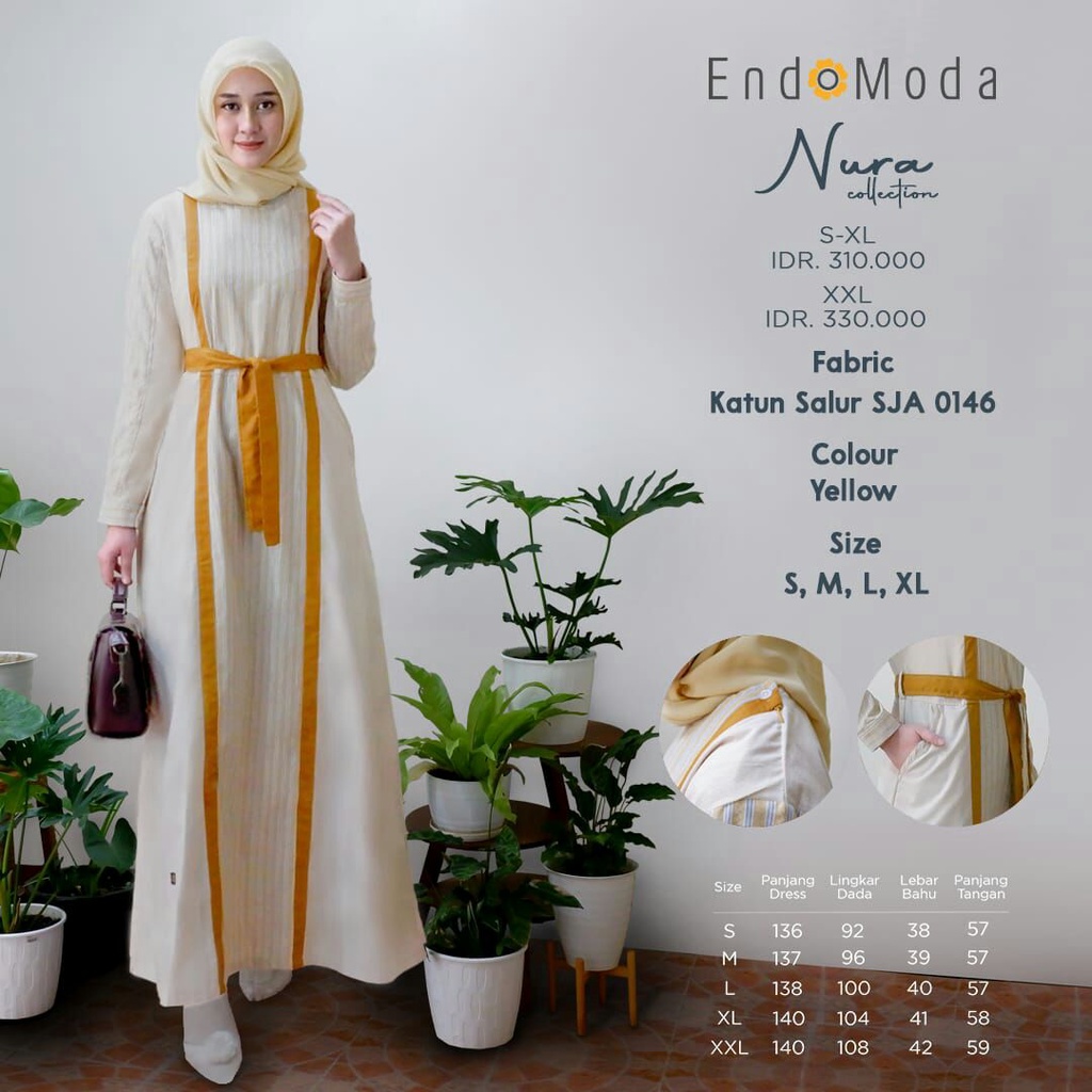 Robe Endomoda Nura Collection Latest | Shopee Malaysia