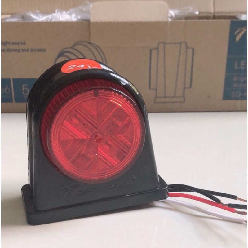 Silidou 16 LED red white side Light Truck Trailer Lorry marker lamp ...