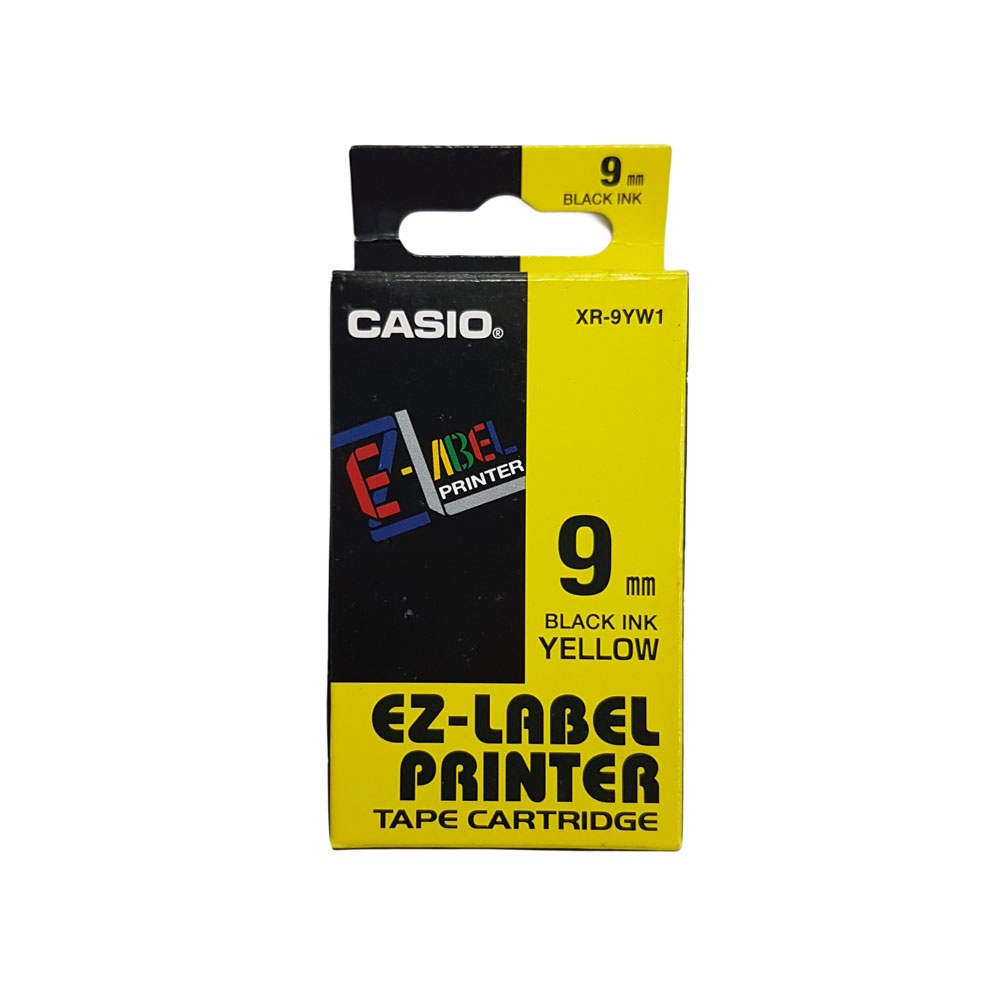 CASIO XR-9YW1 EZ-Label Printer Tape Cartridge 9mm Yellow | Shopee Malaysia