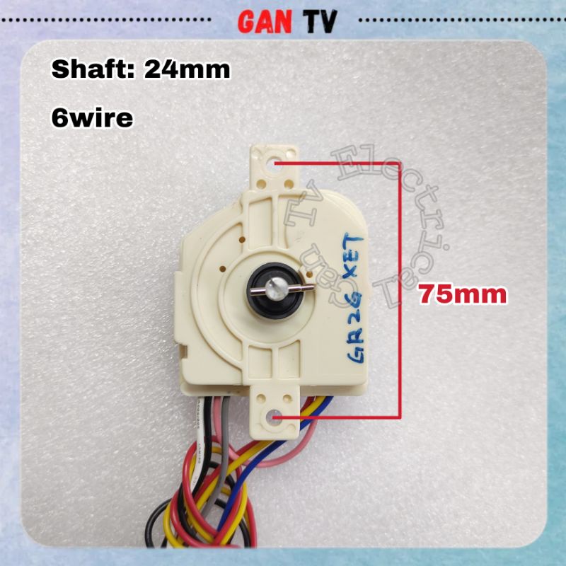 Heavy Duty Sharp ES-T708 EST708 75mm Shaft 24mm (6 Wires) Semi Auto Washing Machine Wash Timer ...