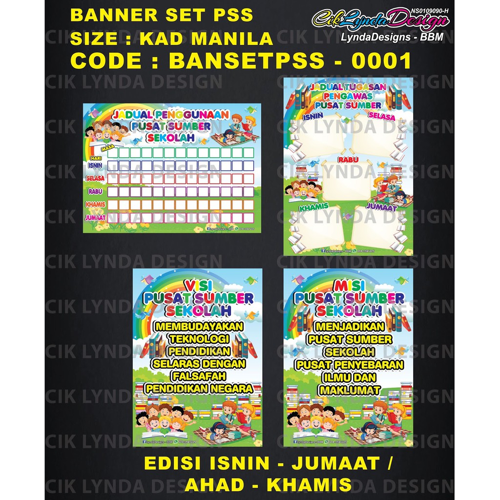 PRE-ORDER - BANNER SET PSS (SEKOLAH) | Shopee Malaysia