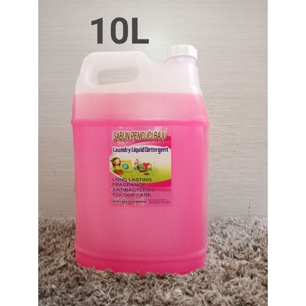Sabun Basuh Baju Dengan Pelembut Haruman Bunga 10 Liter ( Liquid ...