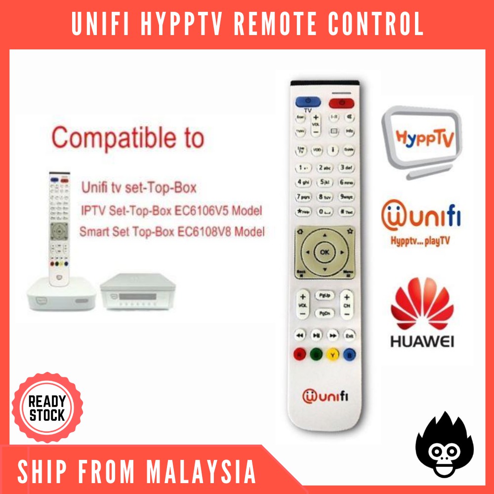 HyppTV Remote Control Unifi TV Box - TM Hypp TV Set Top Box Huawei ...