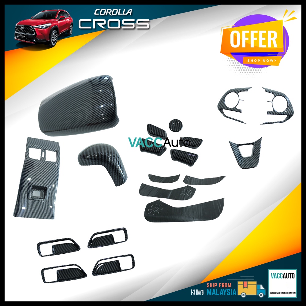 Toyota Corolla Cross 2020 - 2025 Interior Decoration Carbon Fiber ...