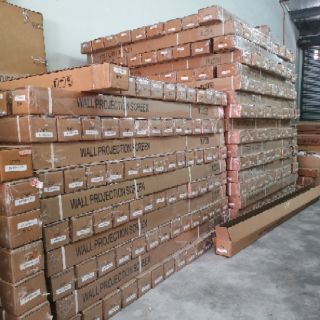 Manual Wall Ceiling Mount Projector Screen 1:1 4:3 16:9 100" Ronald ...