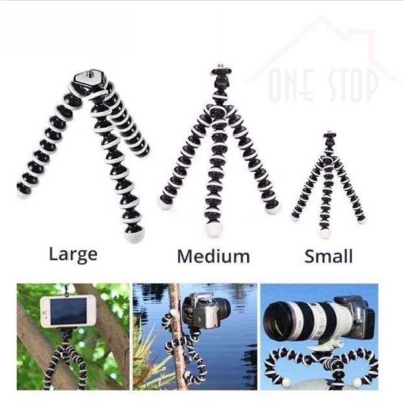 TRIPOD UNIVERSAL OCTOPUS TRIPOD STAND FLEXIBLE DSLR PHONE HOLDER MINI ...