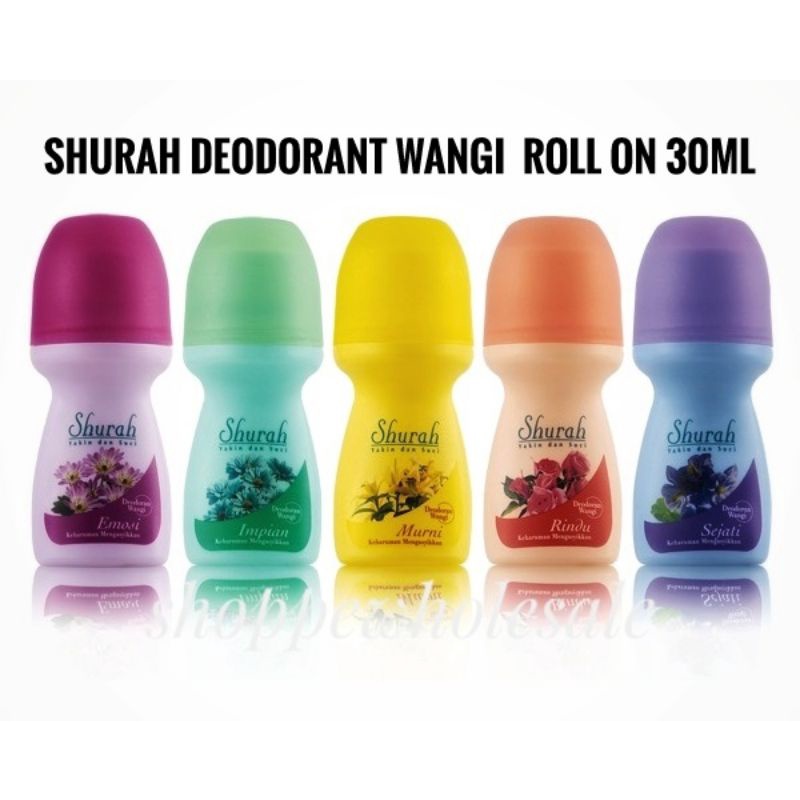 SHURAH Deodorant Wangi Roll On 30ml | Shopee Malaysia
