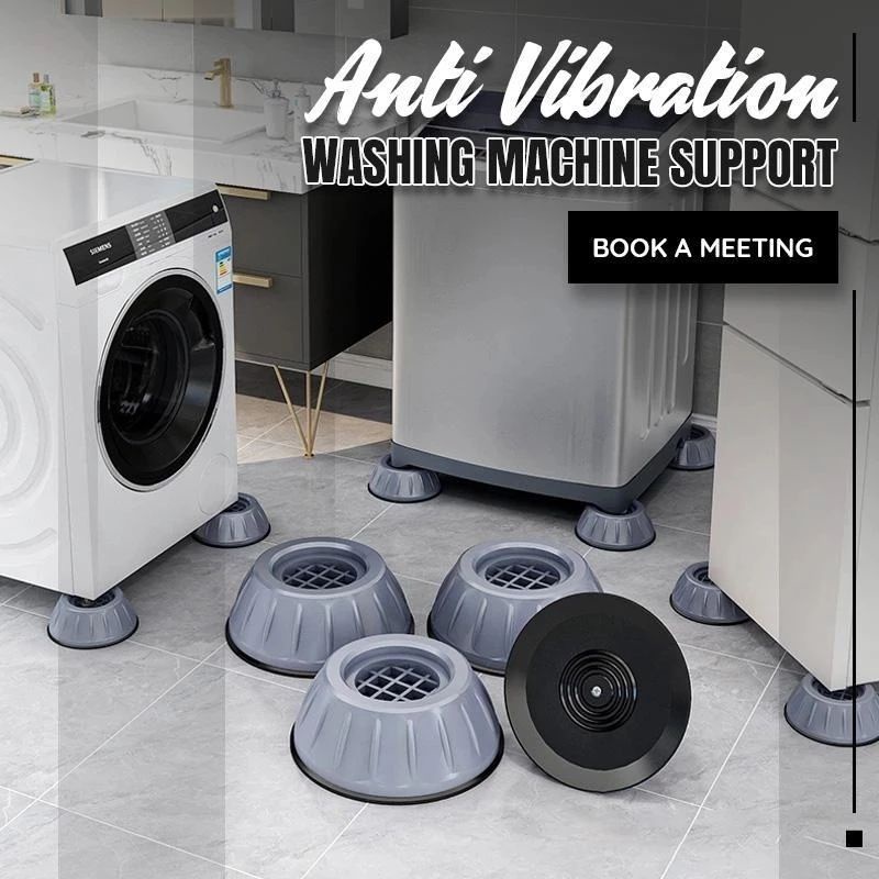 ANTI-SLIP WASHING MACHINE FEET MATS REFRIGERATOR ANTI-VIBRATION PAD ...