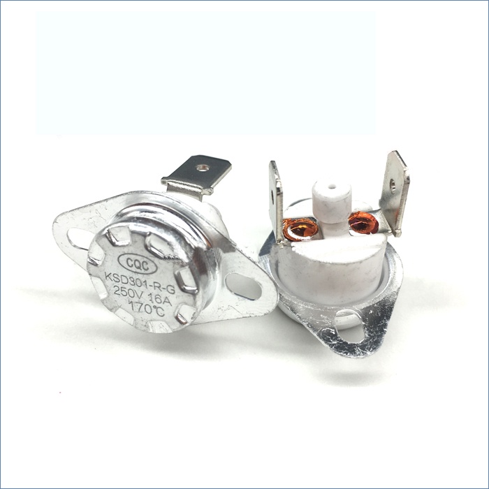 KSD301 16A 250V Heater Accessories Ceramic Manual Reset Temperature ...