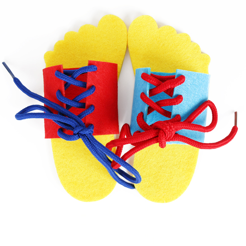 Children Learn To Tie Laces Toy Kids Montessori Early Educational Fine ...