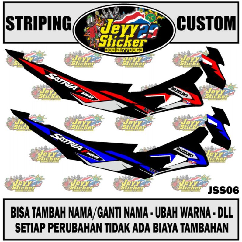 SATRIA FU CUSTOM STRIPING STICKER TYPE S | Shopee Malaysia