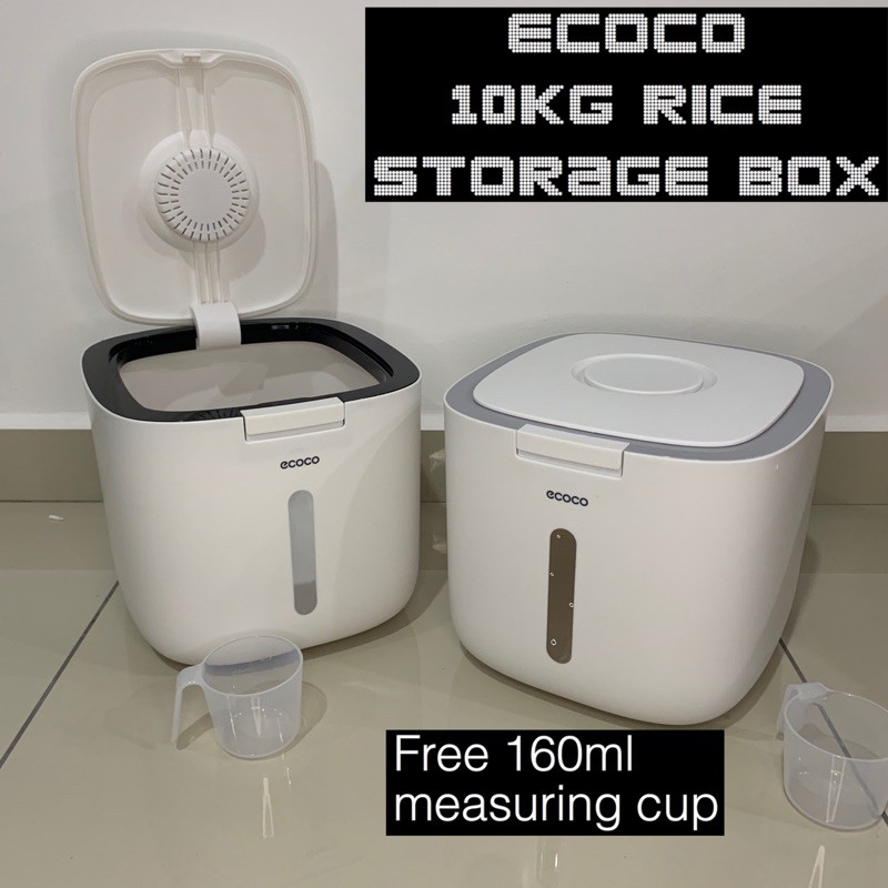 ECOCO Rice Storage Box 10kg Ready Stock Insect-Proof And Moisture-Proof ...