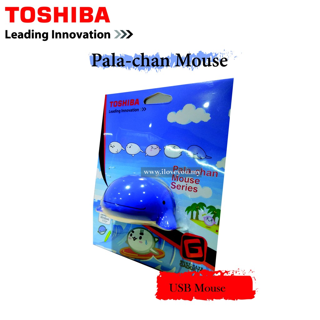 Toshiba Pala-chan Mouse | Kujiran (Blue) | Limited Edition | Shopee ...