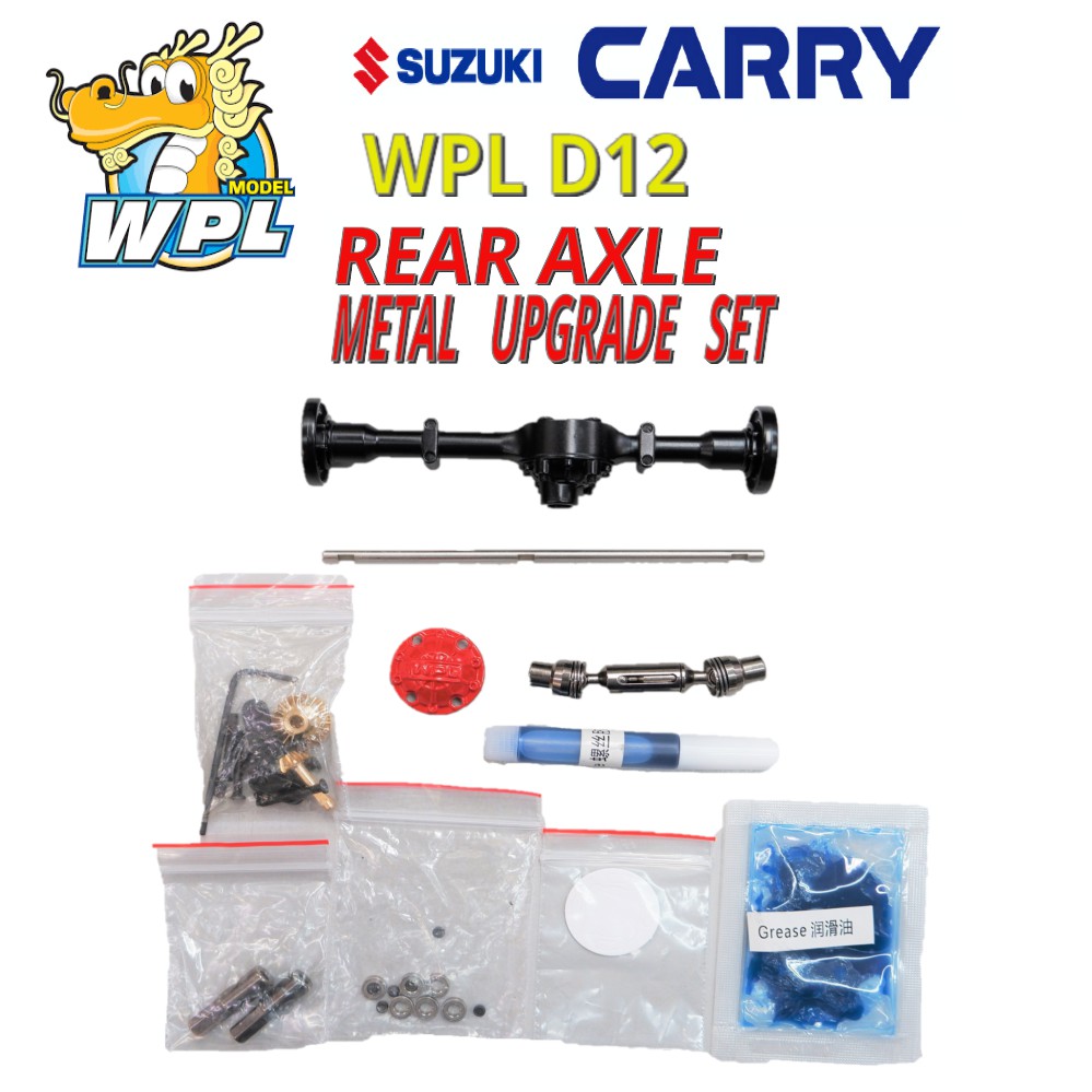 Original WPL D12 Suzuki Carry Rear Axle Metal Upgrade Set Kei Truck ...