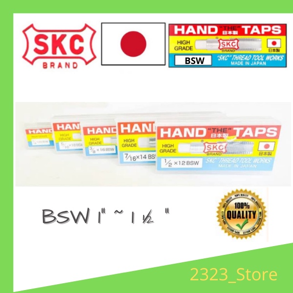 100% ORIGINAL MADE IN JAPAN 1" ~ 1½" BSW SKC HAND TAP 3PCS SET ( INCH ...