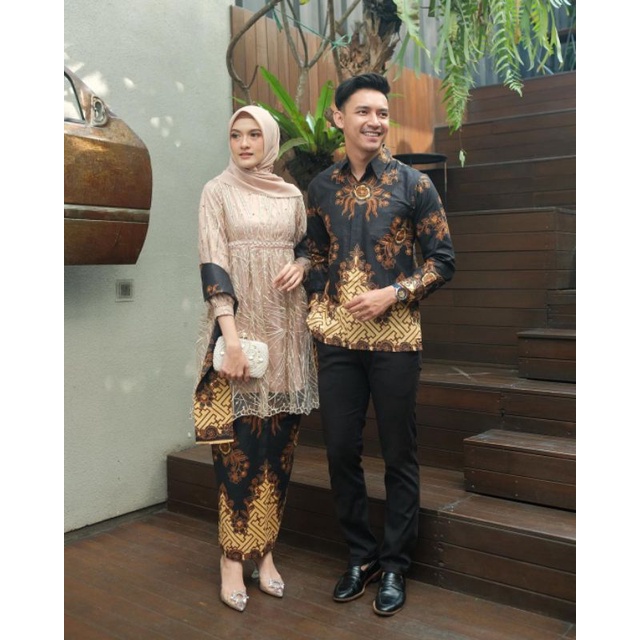 Batik Couple Kebaya Modern Kebaya Fiance Kebaya Graduation Kebaya ...